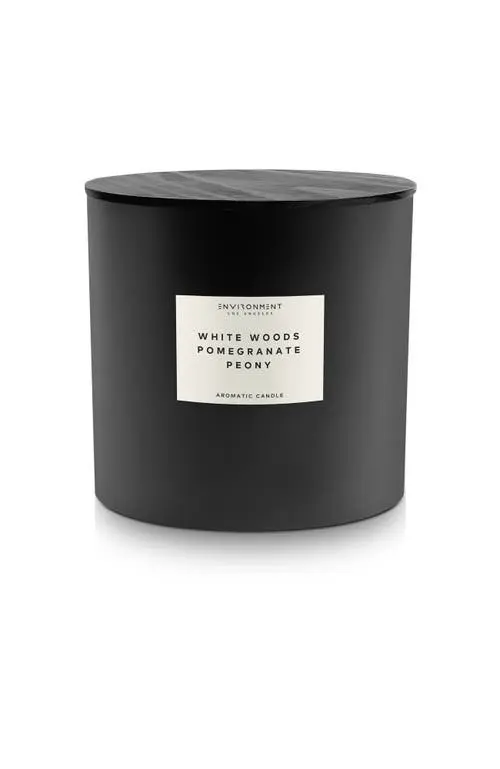 ENVIRONMENT Inspired 5-star Resort Scents Candle - White Woods|pomegranate|peony